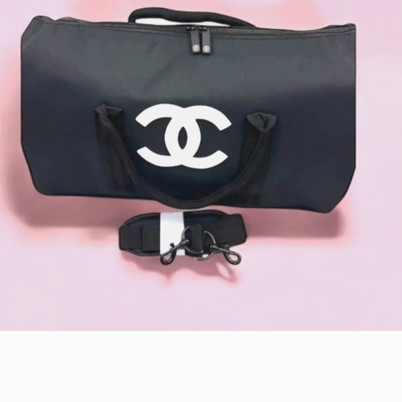 CHANEL | Accessories | Chanel Black Travel Bag | Poshmark